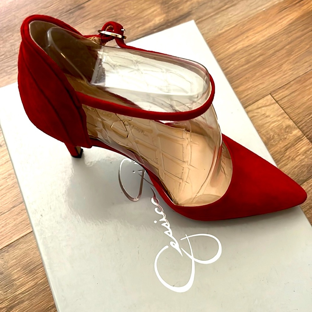 Red High Heels Jessica Simpson - Gem